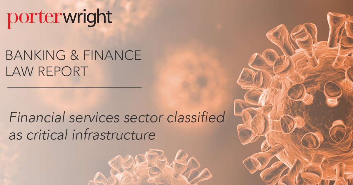 Financial services sector classified as critical infrastructure ...